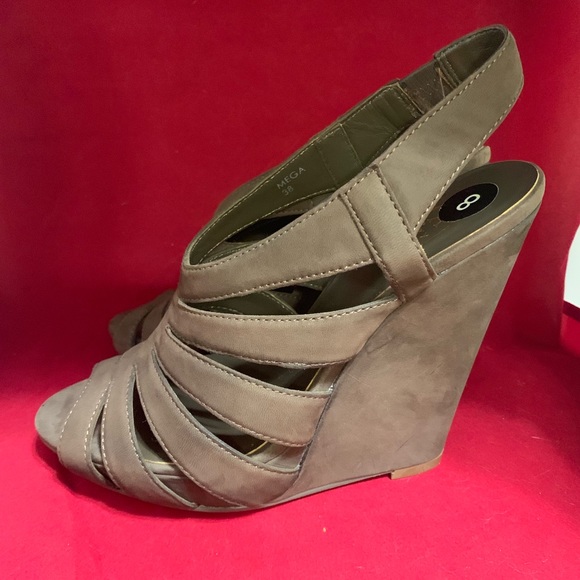 Ash | Shoes | Ash Megan Leather Wedge Sandal Sz 8 | Poshmark